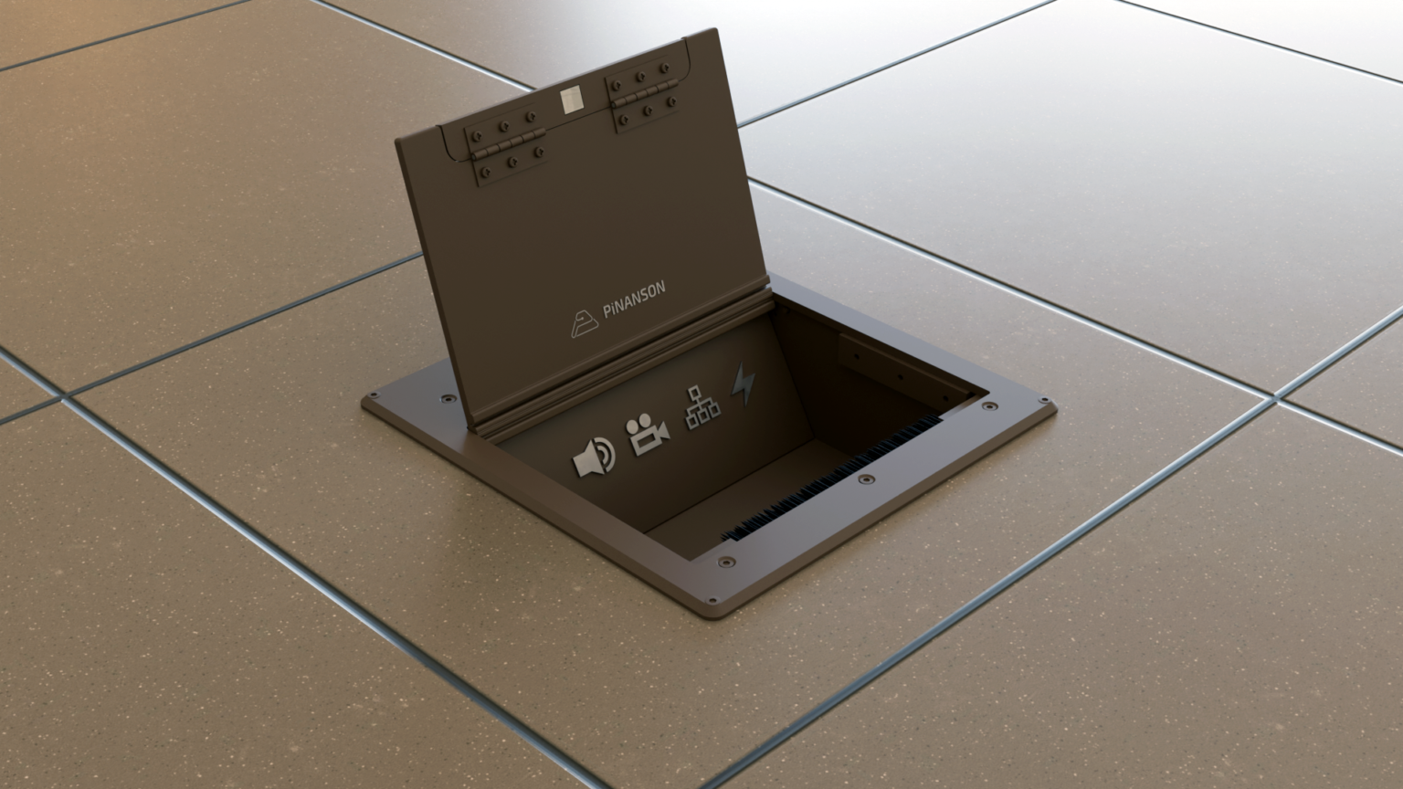 Floor box CUBOID INS 30º - Pinanson
