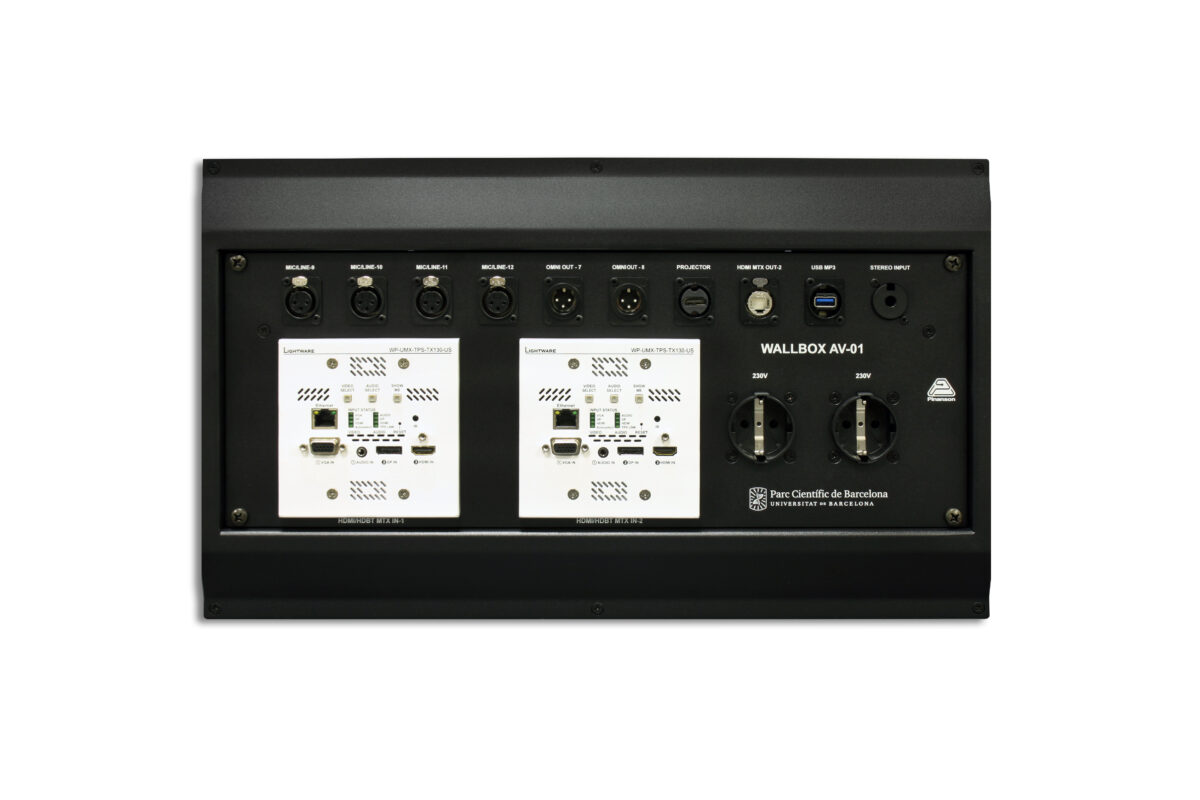 Surface box Wall rack with panel - Pinanson