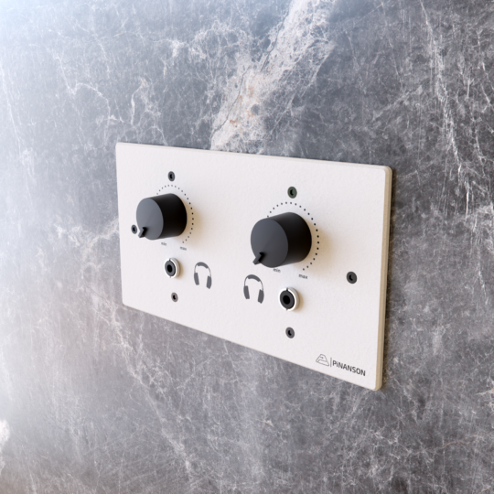 Headphone volume controller. Wall Plate format. - Pinanson